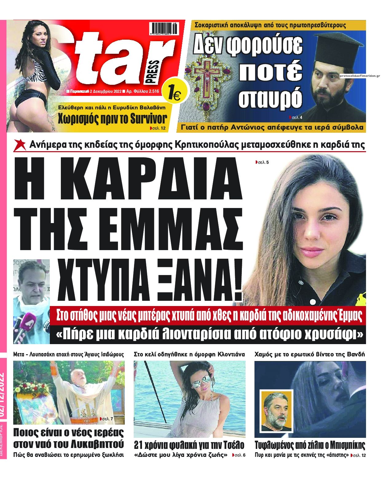 Πρωτοσέλιδα εφημερίδων και Περιοδικών