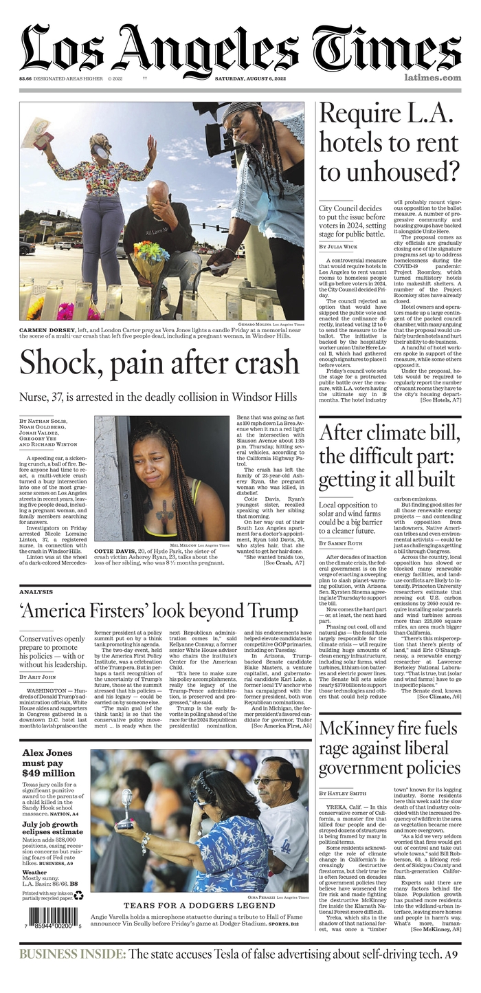 Πρωτοσέλιδα εφημερίδων και Περιοδικών